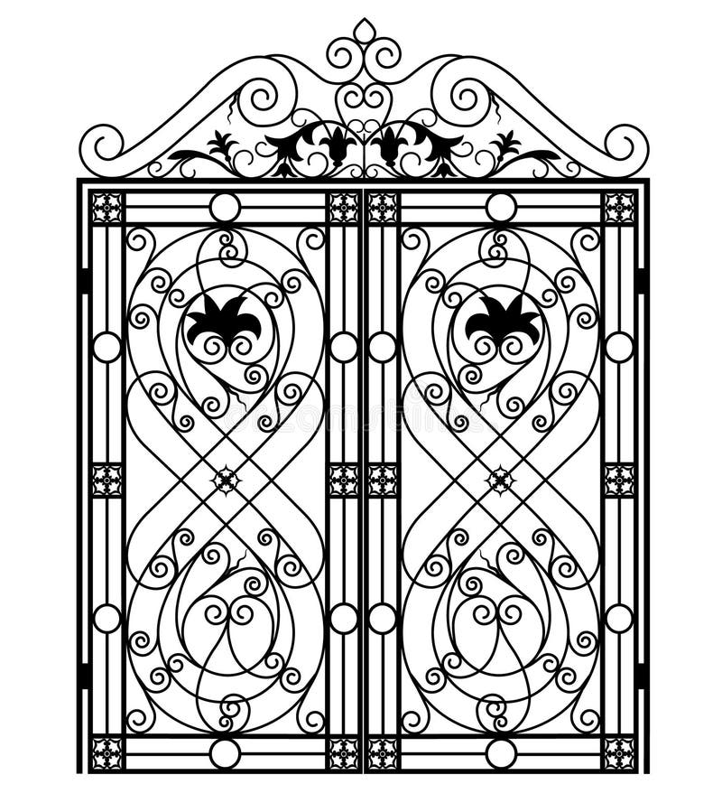 Forged Iron Gate Stock Illustrations – 1,464 Forged Iron Gate Stock ...