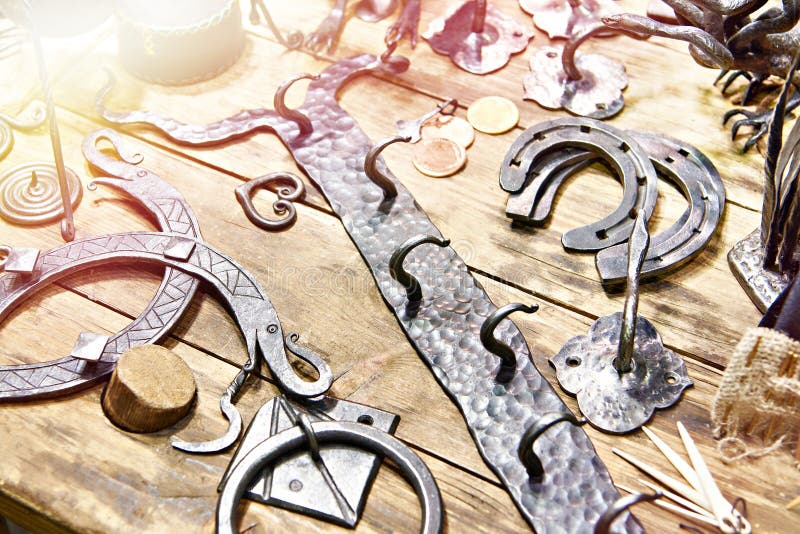 Forged products handmade stock photo. Image of industry - 276217144