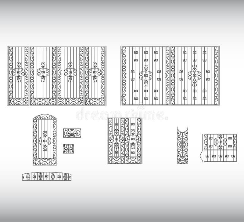 The forged products. stock vector. Illustration of iron - 36462421