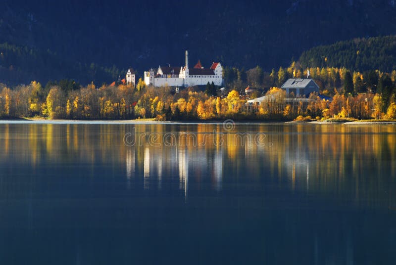 Forgensee Lake Without Water In Bavaria, Germany Stock Image - Image of ...