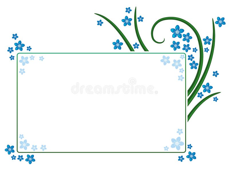 Forget Me Not Border Stock Illustrations – 1,374 Forget Me Not Border ...