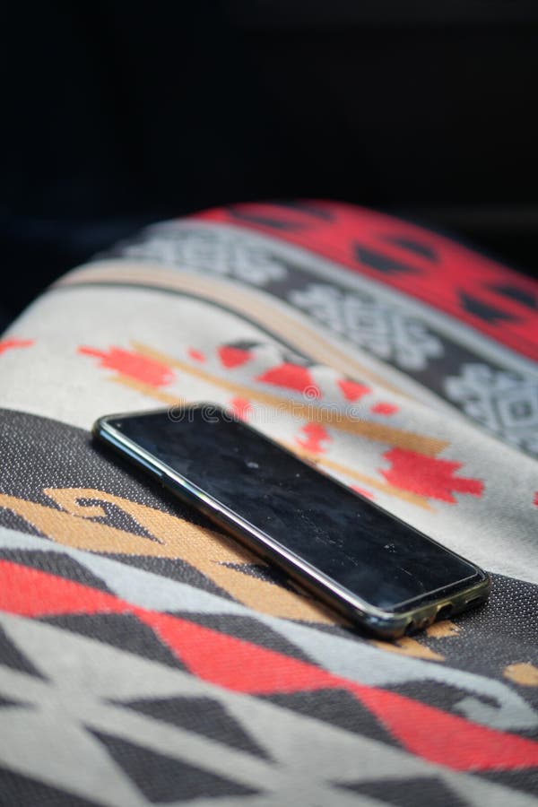 Forget Smartphone on a Park Bench, Lost Smart Phone Stock Image - Image ...