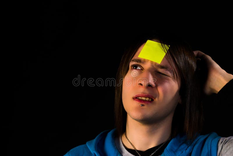 Forgetful stock photo. Image of caucasian, minded, supply - 22368182