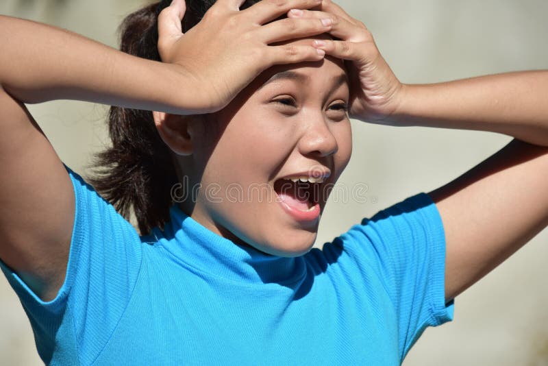 A Forgetful Attractive Woman Stock Image - Image of forgets, memory ...