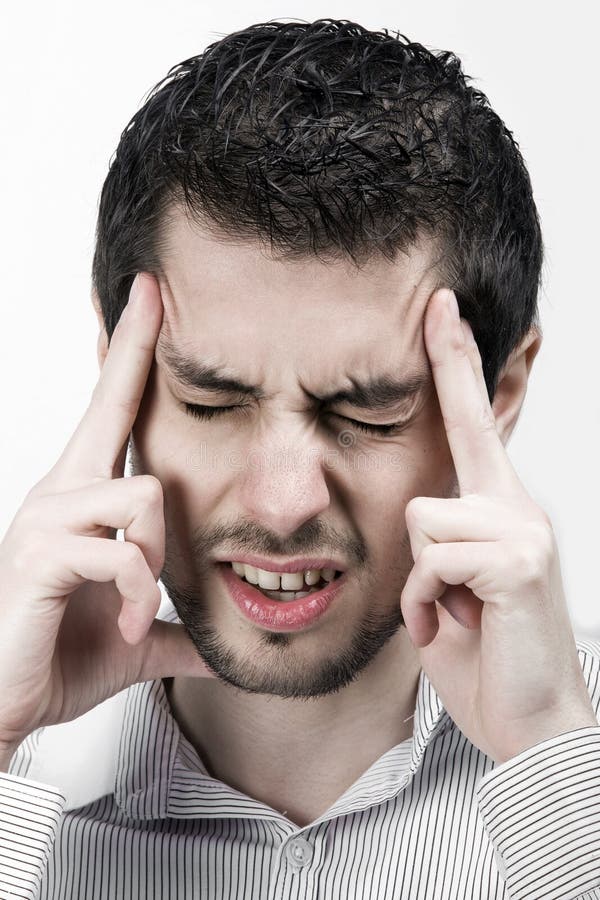 Forgetful businessman stock photo. Image of hair, modern - 26138568