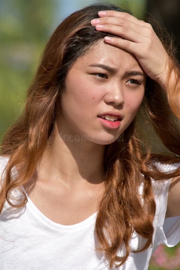 Forgetful Young Minority Person Stock Photo - Image of minded, youthful ...