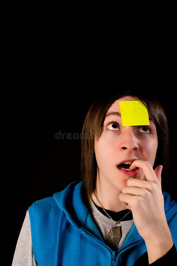 Forgetting stock image. Image of sticker, minded, memory - 22368175