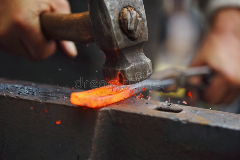 Forging stock image. Image of farrier, forming, annealing - 18176239