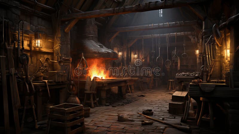 Medieval Swordsmith Stock Illustrations – 11 Medieval Swordsmith Stock ...