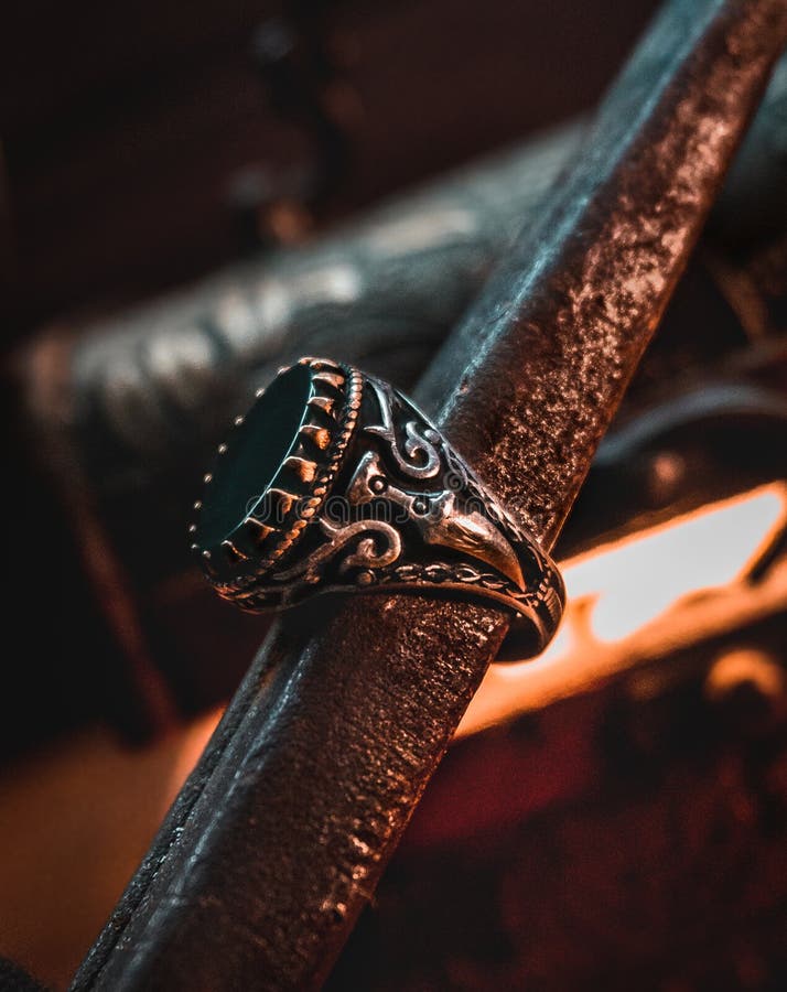 Forging an old ring stock photo. Image of forging, tones - 243180974