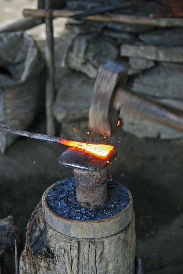 Blacksmiths forging tools stock image. Image of tools - 35772413