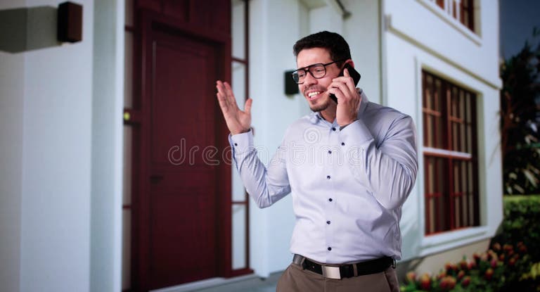 Forgot Key Sitting at Front Door Stock Image - Image of hispanic, full ...