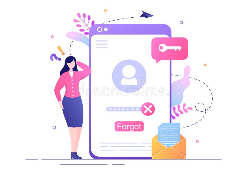 Forgot Password and Account Login for Web Page, Protection, Security ...