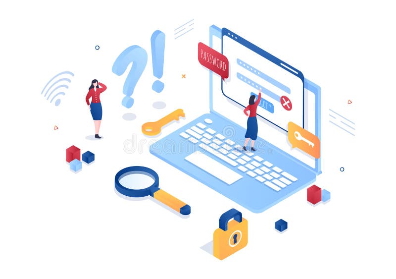 Forgot Password and Account Login for Web Page, Protection, Security ...