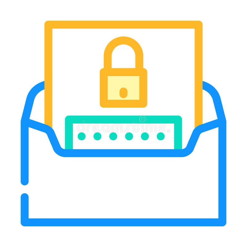 Forgot Password Color Icon Vector Illustration Stock Vector ...