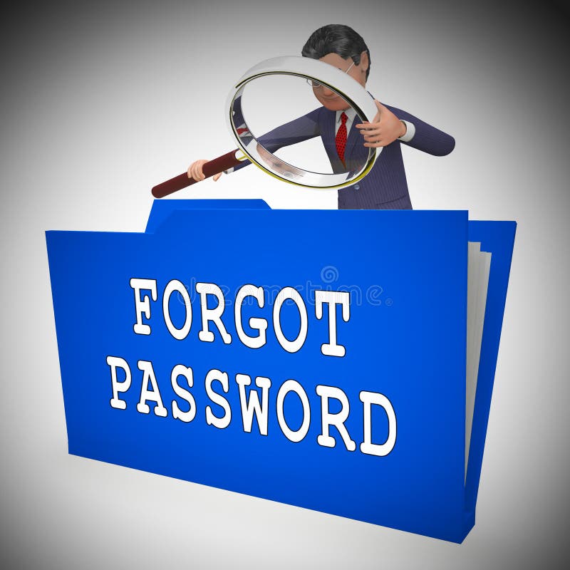Forgot Password Sign Shows Login Authentication Invalid - 3d ...