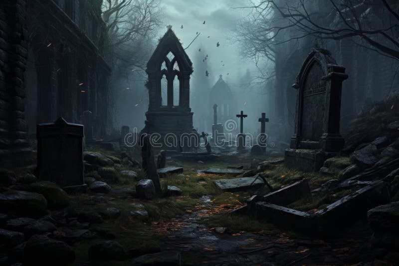 Crumbling Tombstones Stock Illustrations – 7 Crumbling Tombstones Stock ...