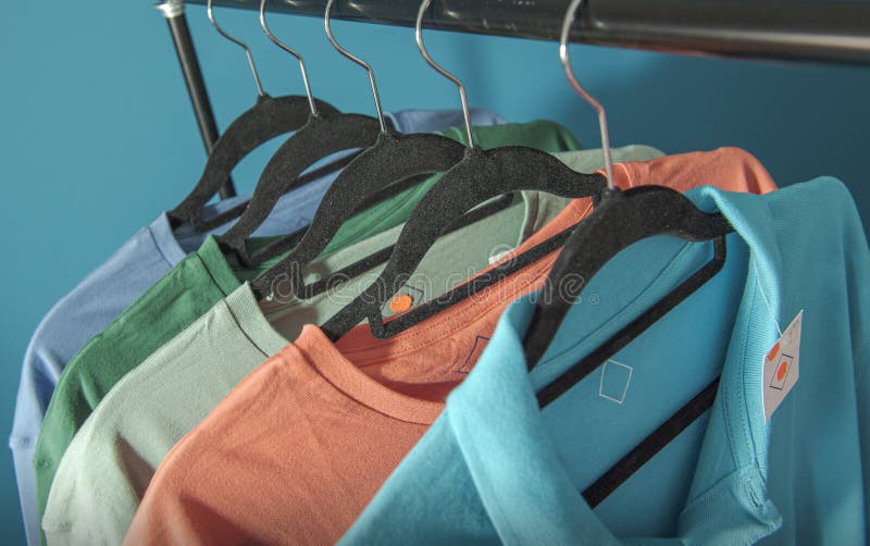 Clothes in the Warehouse are Covered with Dust Stock Photo - Image of ...