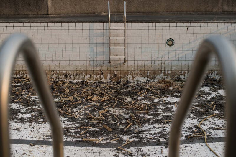 Forgotten, Old Swimming Pool Stock Photo - Image of retro, pool: 41506246