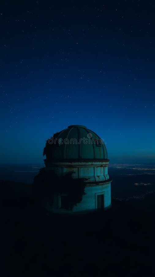 Forgotten Science on a Hilltop Observatory Stock Illustration ...