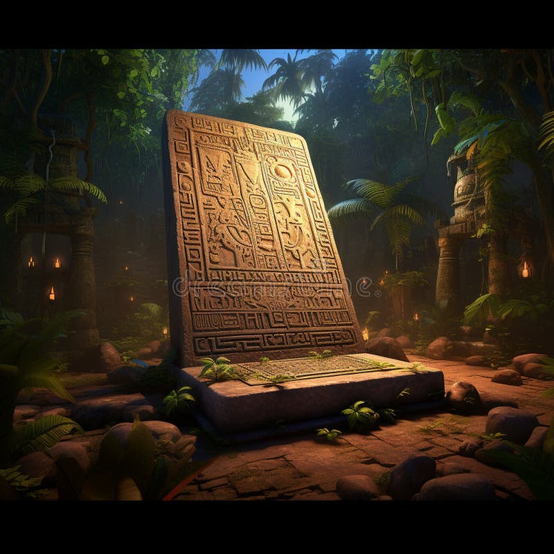 Forgotten Scripts: Echoes of an Ancient Civilization Stock Photo ...