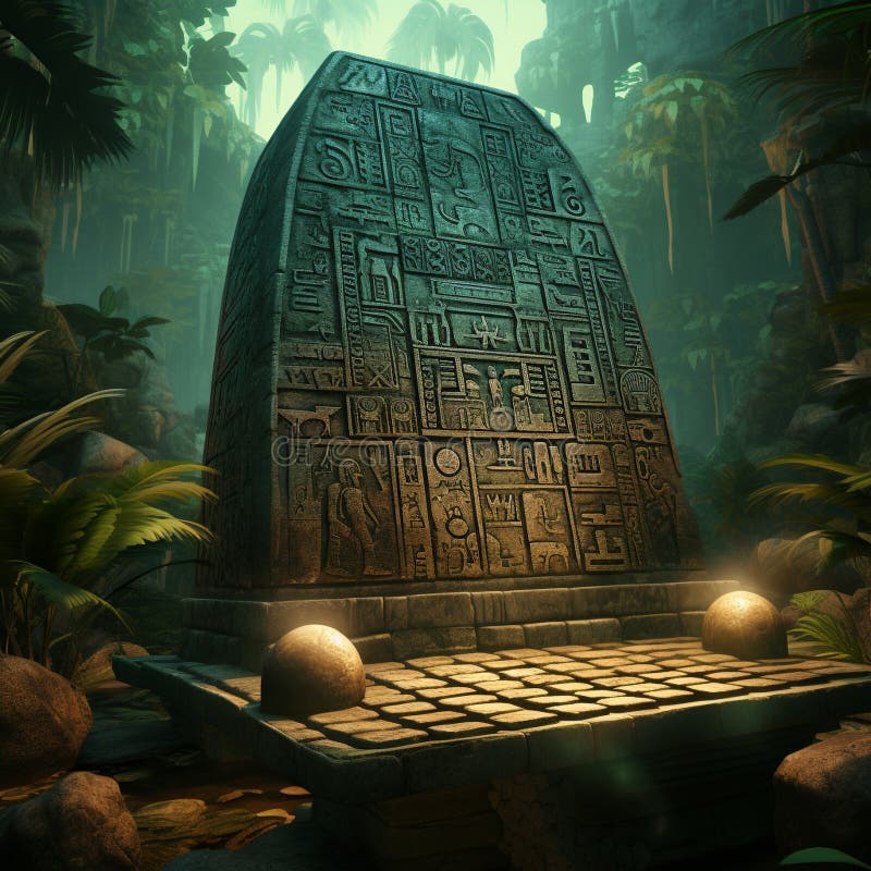 Forgotten Scripts: Echoes of an Ancient Civilization Stock Image ...
