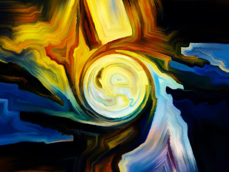 Forgotten Stained Glass stock illustration. Illustration of painting ...