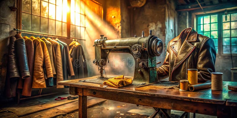 Forgotten Threads a Glimpse into an Abandoned Tailor Shop Featuring an ...