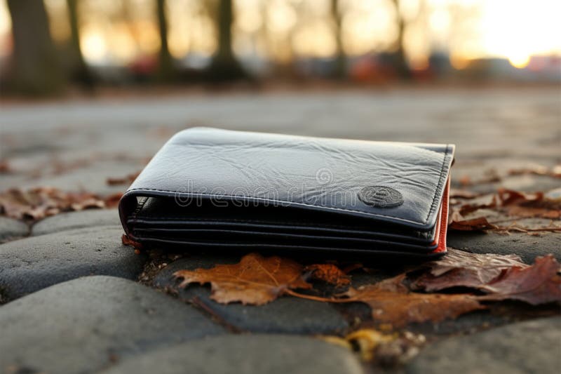Forgotten Wallet Left on a Park Bench, a Moment of Absentmindedness ...