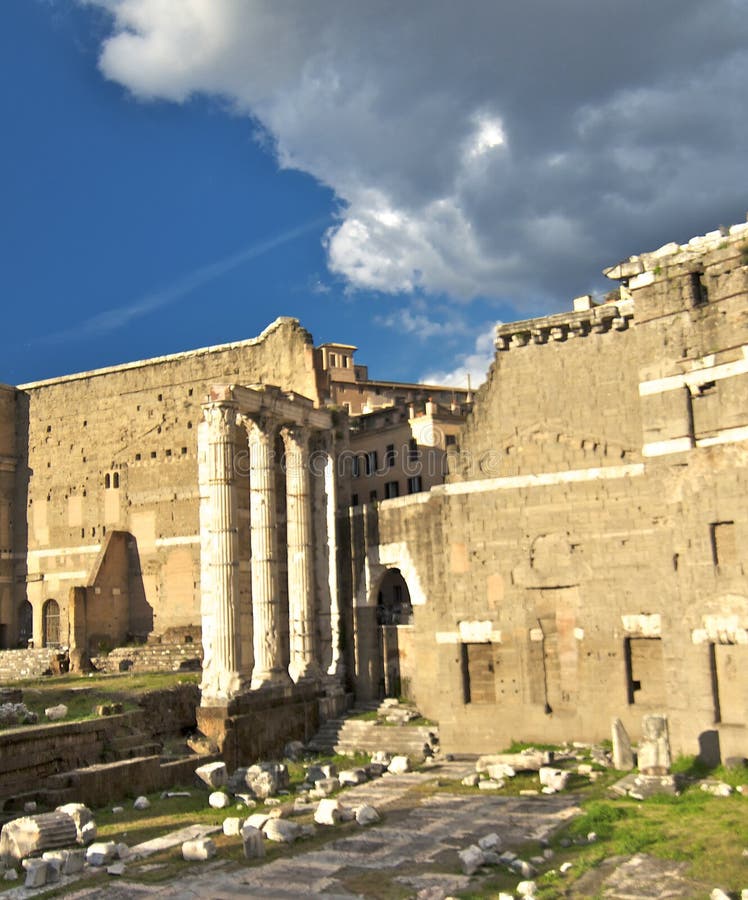 Fori Imperiali, Rome stock photo. Image of corinthian - 223250594