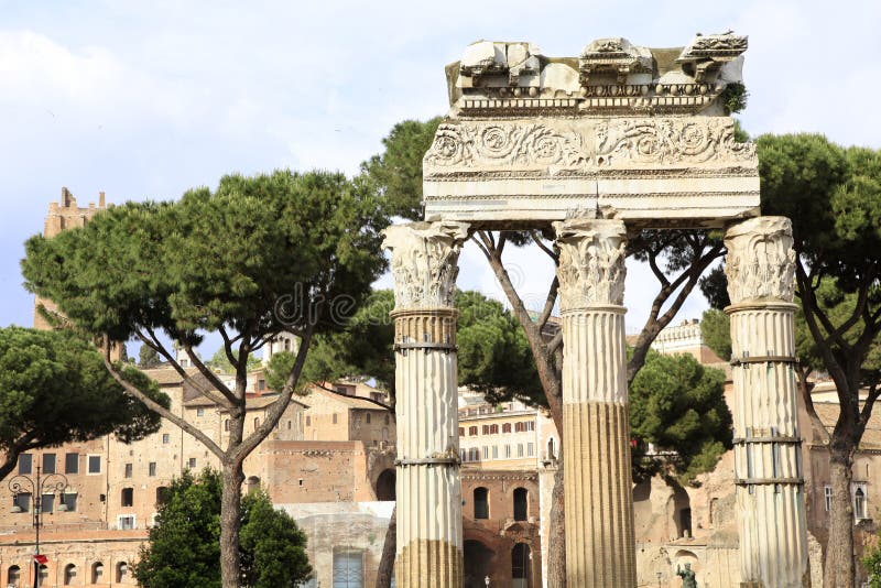Fori Romani, Rome, Italy stock image. Image of landscape - 62251739