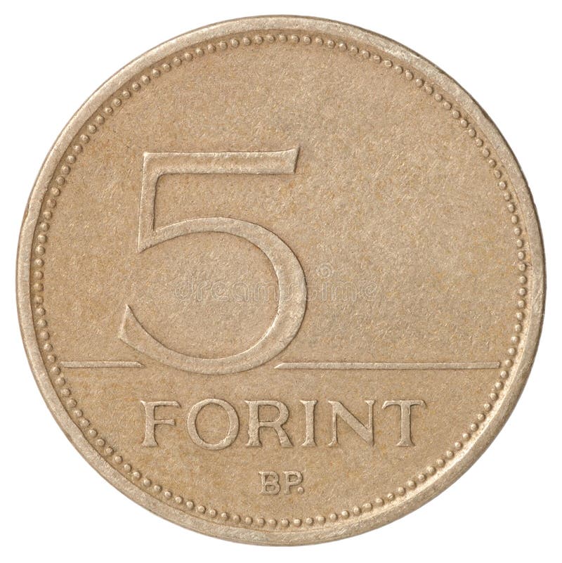 Forint húngaro cinco foto de archivo. Imagen de divisa - 49093562