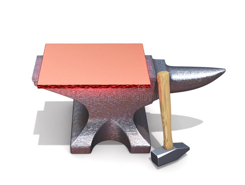 Forje su texto stock de ilustración. Ilustración de metal - 5104419