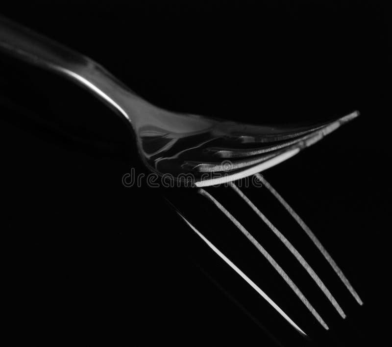 Fork stock image. Image of fork, macro, object, monochrome - 18267137