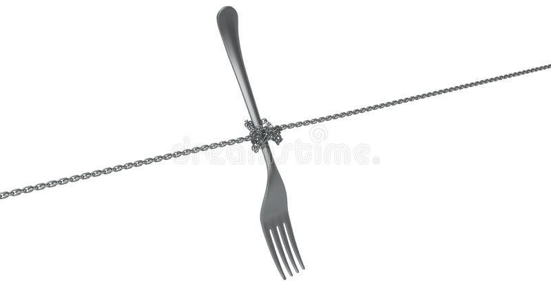 Cutlery Chained Stock Illustrations – 4 Cutlery Chained Stock ...