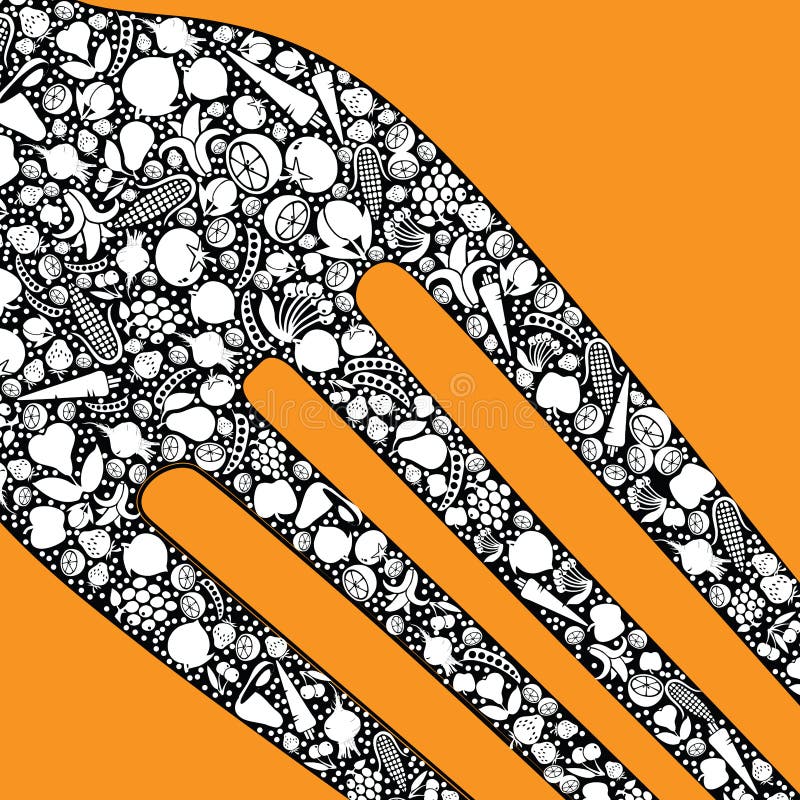 Fork design stock vector. Illustration of fresh, kitchen - 17745062