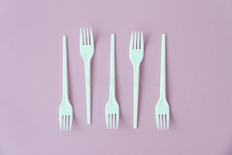 Fork Flat Lay Pattern stock photo. Image of plate, dinner - 124473610