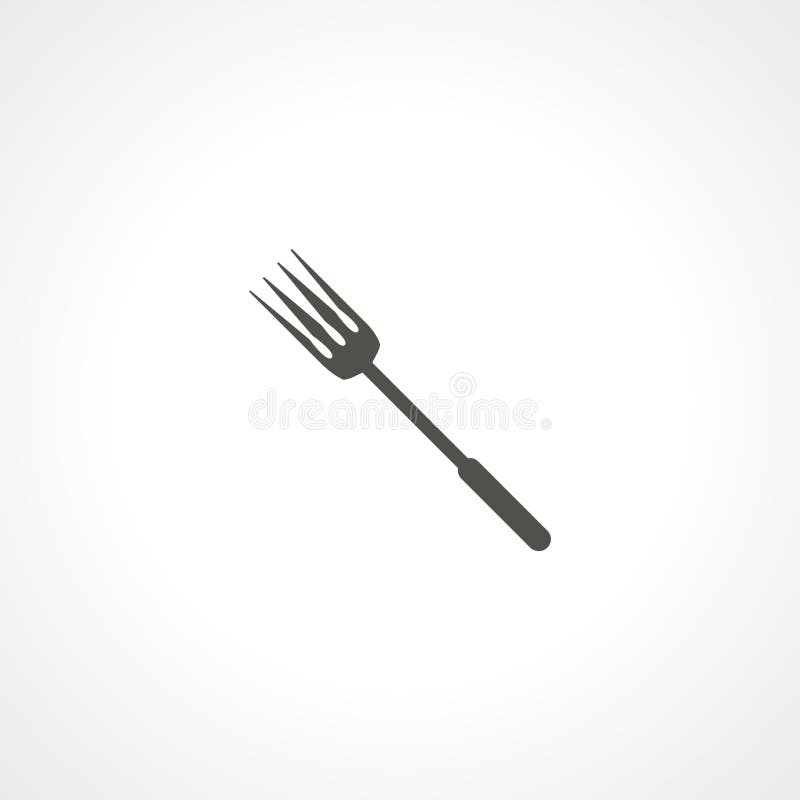 Fork Icon. Fork Isolated Vector Icon Stock Vector - Illustration of ...