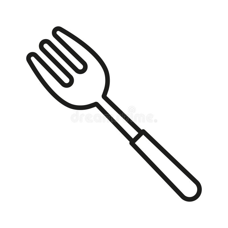 Fork Icon Symbolizes Dining, Table Setting, Culinary Tools, and ...