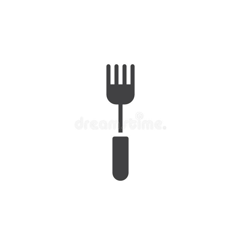 Fork icon vector stock vector. Illustration of dishware - 102606831