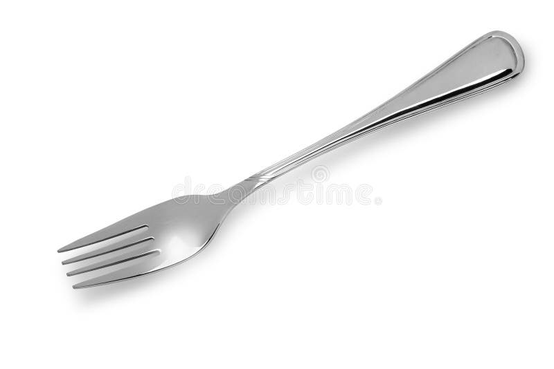Dinner Fork stock image. Image of metal, isolated, kitchen - 4372143