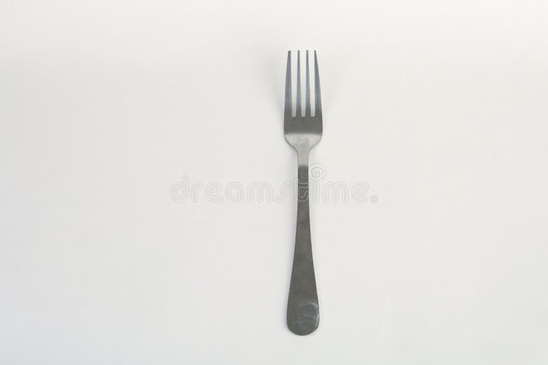 Fork Isolated on a White Back Ground Stock Photo - Image of dishware ...