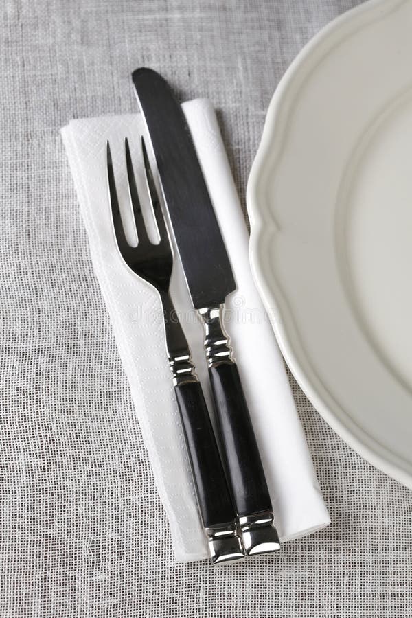 Fork and knife stock photo. Image of lunch, knife, tableware - 1305728