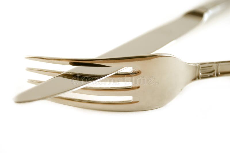 Fork and Spoon stock image. Image of diner, restaurant, spoon - 43335