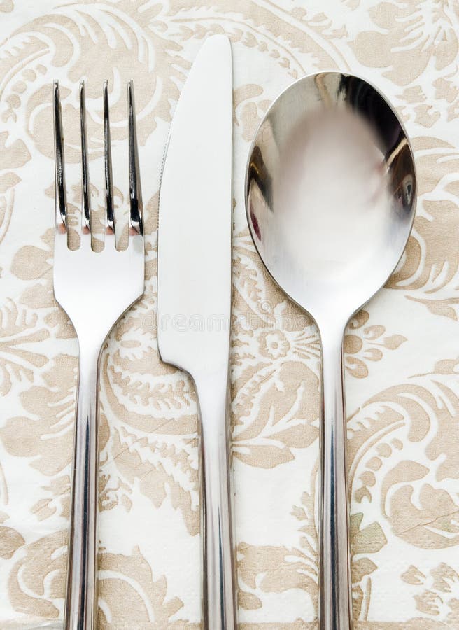 Fork knife and spoon stock photo. Image of white, clean - 12771928