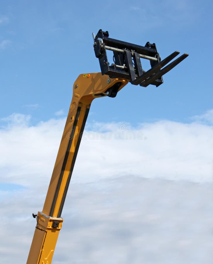 Fork Lift stock image. Image of cargo, high, cherry, reach - 18621799