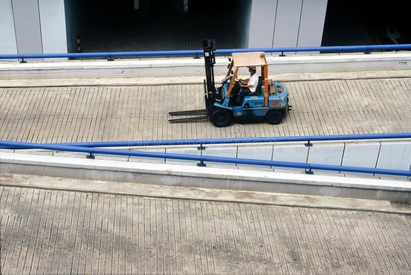 Fork Lift stock photo. Image of lift, warehouse, forwarding - 196338