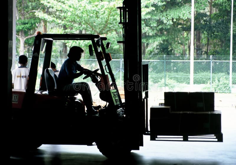 Fork Lift stock image. Image of warehouse, industry, forwarding - 196339