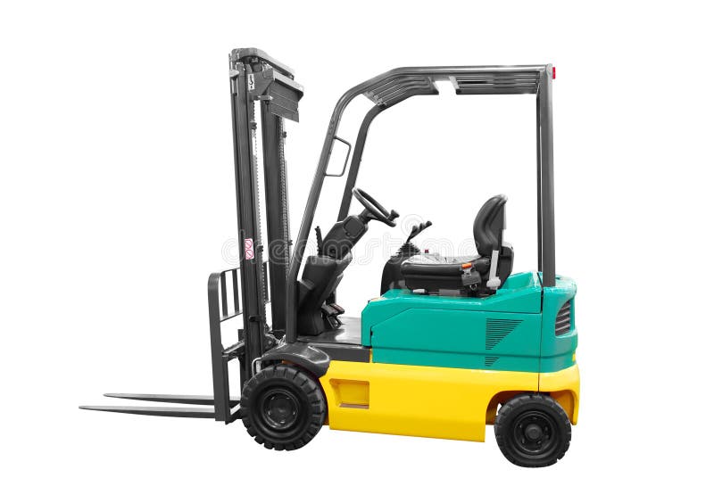 Fork-lift isolated stock image. Image of lift, forklift - 16707927