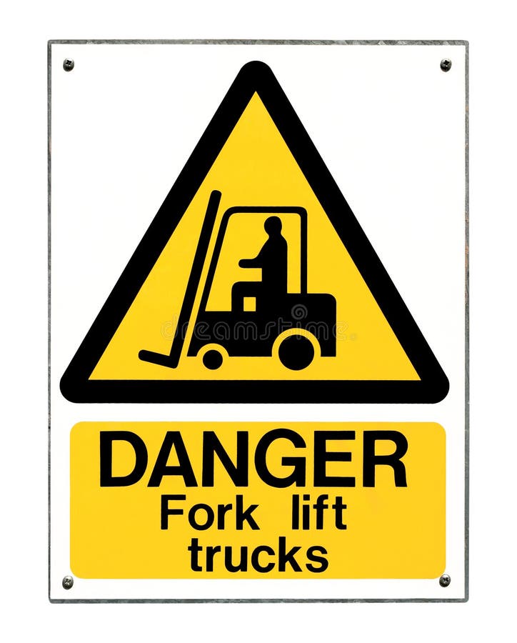 Fork Lift Truck Sign stock image. Image of silhouette - 3087171
